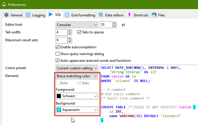 Default brace matching background too bright for dark themes · Issue ...