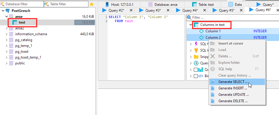 How activate default snippets "Generate ..."? · Issue #958 · HeidiSQL/HeidiSQL · GitHub