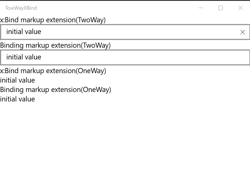 TwoWay x:Bind doesn't work · Issue #2587 · unoplatform/uno · GitHub