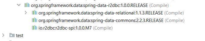 java.lang.NoSuchMethodError: 'java.util.Collection io.r2dbc.spi.RowMetadata.getColumnNames ...