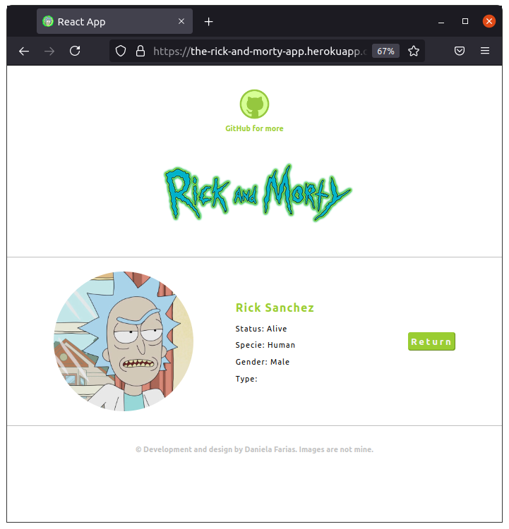 GitHub - danielafarias/rick-and-morty: Tarefa final do Módulo 03 ...