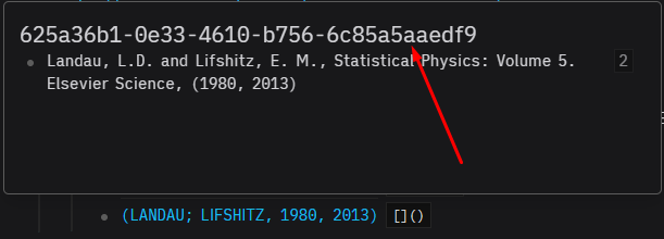Block reference ID appearing on block reference aliases [ ]( ) when hover and on the sidebar ...