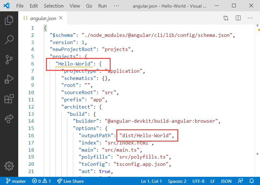 Generated Angular json File Does Not Correctly Lower Case The Generated Angular json File Does Not Correctly Lower Case The