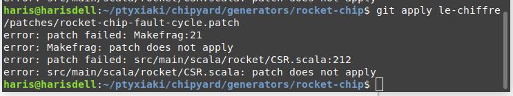 Trying Chiffre in Rocket Chip · Issue #32 · IBM/chiffre · GitHub