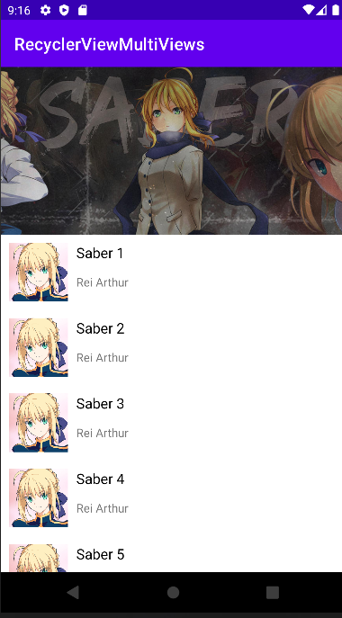 GitHub - gugapadilha/recyclerview-multi-views: Assembling a structure using multiple views in ...