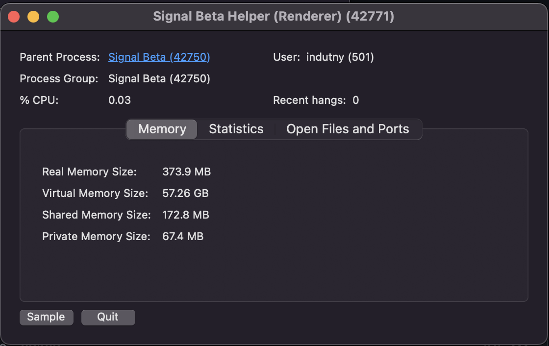Signal Client Freezes on Mac · Issue #5652 · signalapp/Signal-Desktop · GitHub
