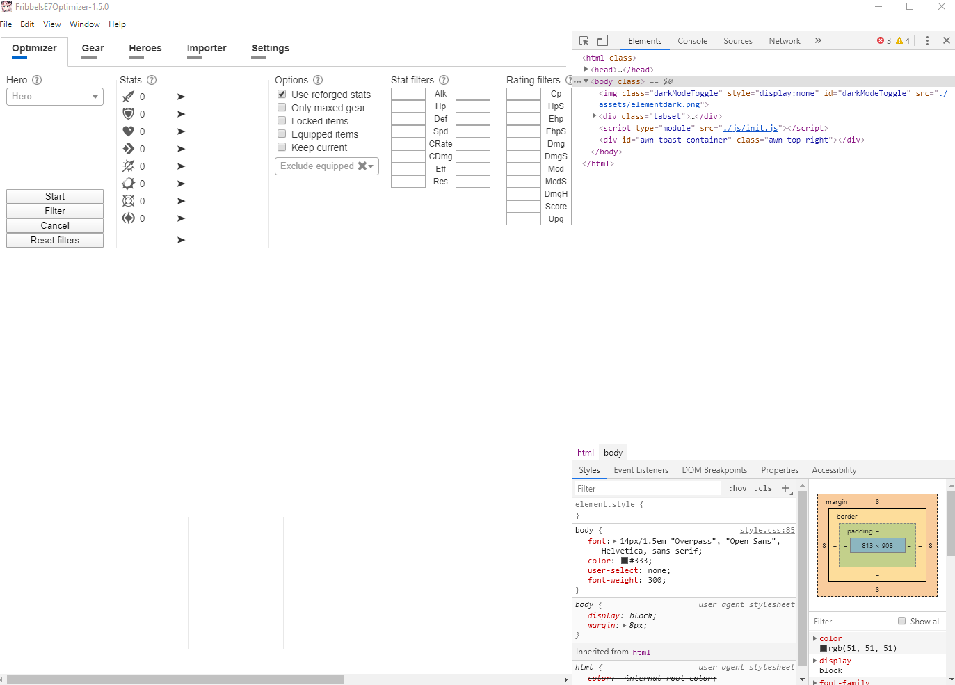 java child process exited with code one · Issue #39 · fribbels/Fribbels-Epic-7-Optimizer · GitHub
