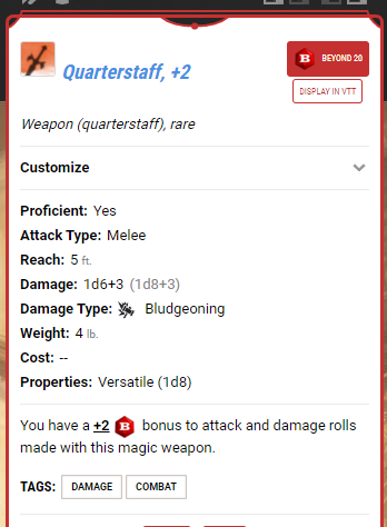 Staff of Thunder and Lightning does not roll correctly · Issue #797 · kakaroto/Beyond20 · GitHub