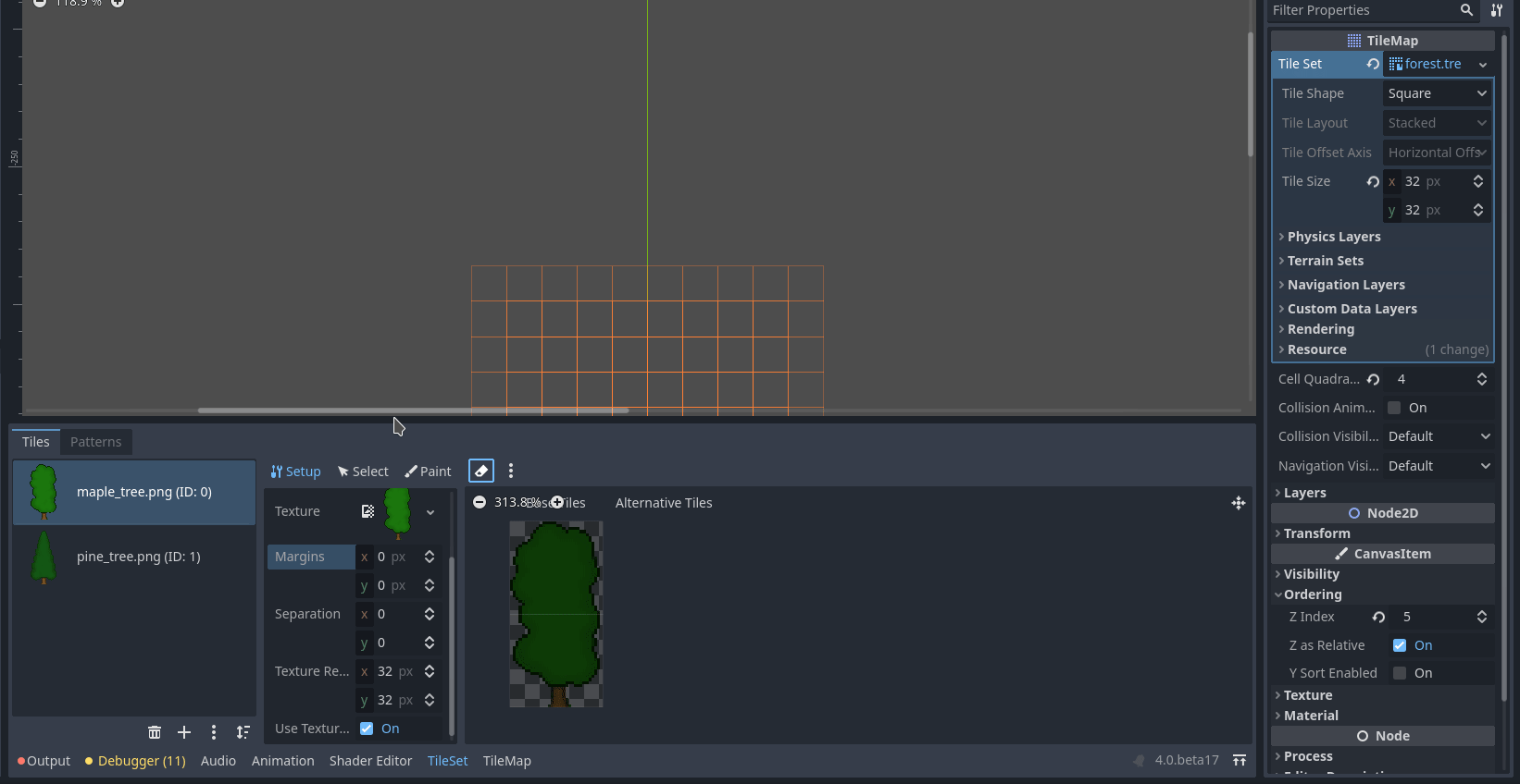 Tilemap individual tiles offset when combining · Issue #72792 · godotengine/godot · GitHub