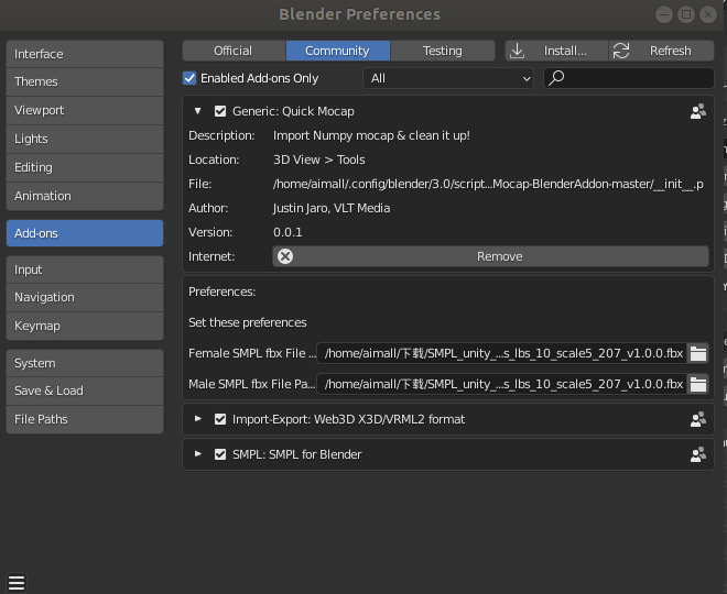 I get this Error When I try to import .npz file · Issue #5 · vltmedia/QuickMocap-BlenderAddon ...