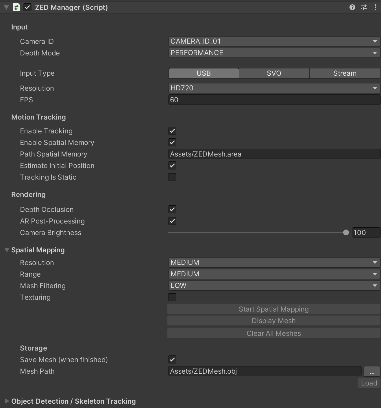 Spatial Memory Has No Effect · Issue 173 · Stereolabs Zed Unity · Github