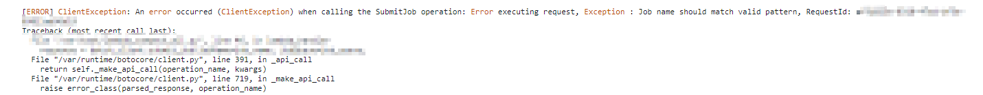 Moto isn't checking validity of the Batch job names · Issue #5704 · getmoto/moto · GitHub