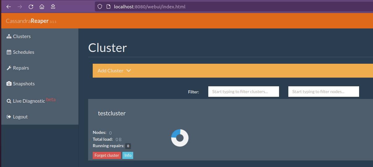 Cassandra cluster restart causes - Failed getting cluster info - no host could be reached ...