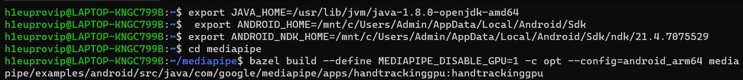 Build mediapipe on android failed · Issue #3983 · google-ai-edge/mediapipe · GitHub