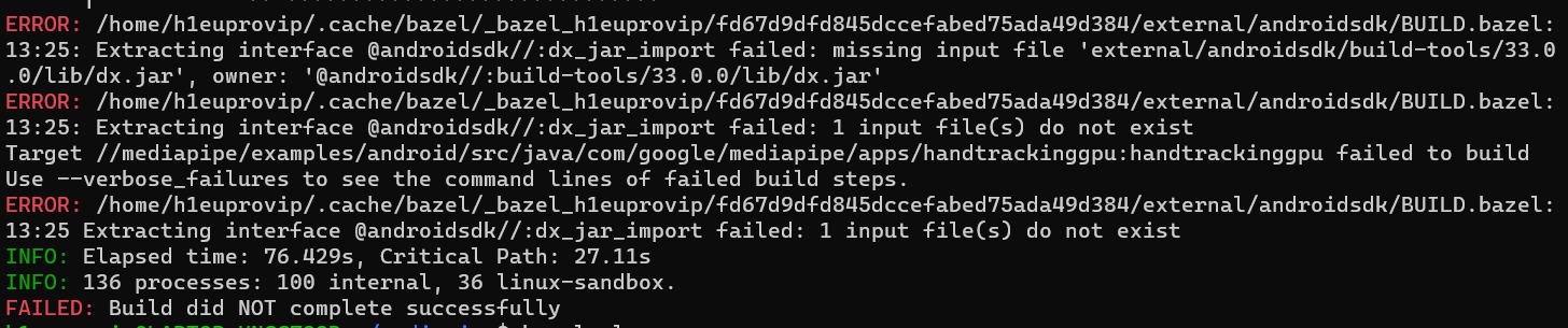 Build mediapipe on android failed · Issue #3983 · google-ai-edge/mediapipe · GitHub