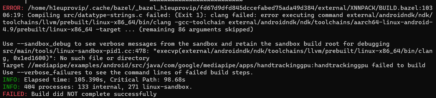 Build mediapipe on android failed · Issue #3983 · google-ai-edge/mediapipe · GitHub
