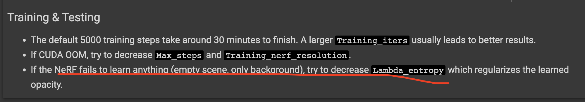 i can train nothing follow the instruction · Issue #292 · ashawkey/stable-dreamfusion · GitHub