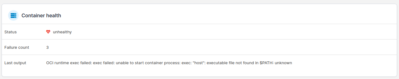 Healthcheck command is not visible · Issue #7908 · portainer/portainer · GitHub
