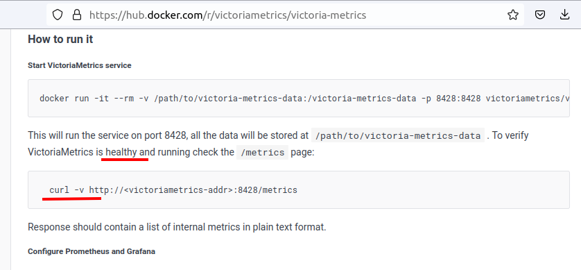 Healthcheck does not work · Issue #3539 · VictoriaMetrics/VictoriaMetrics · GitHub