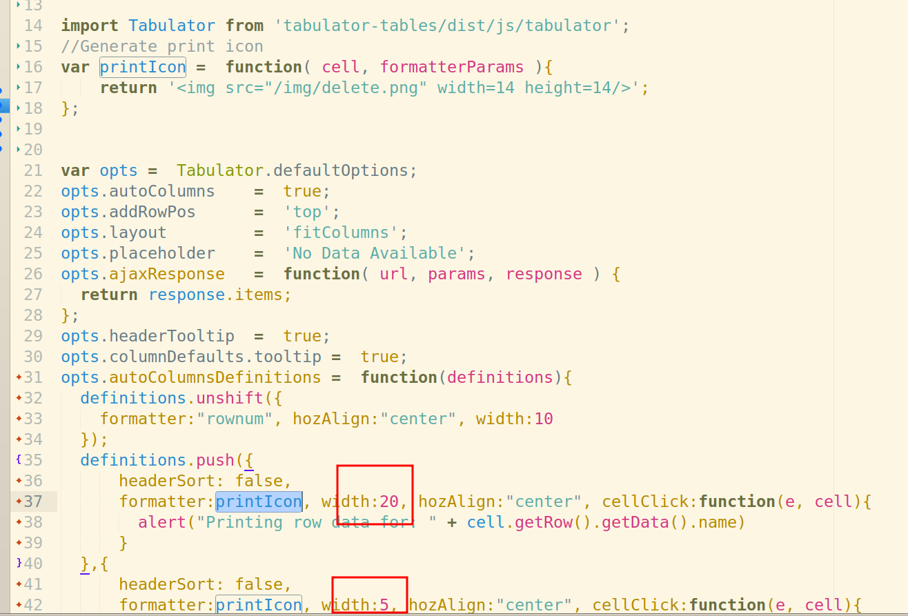 Can Not Make Column More Narrow Than 40px · Issue 4170 · Olifolkerd Tabulator · Github