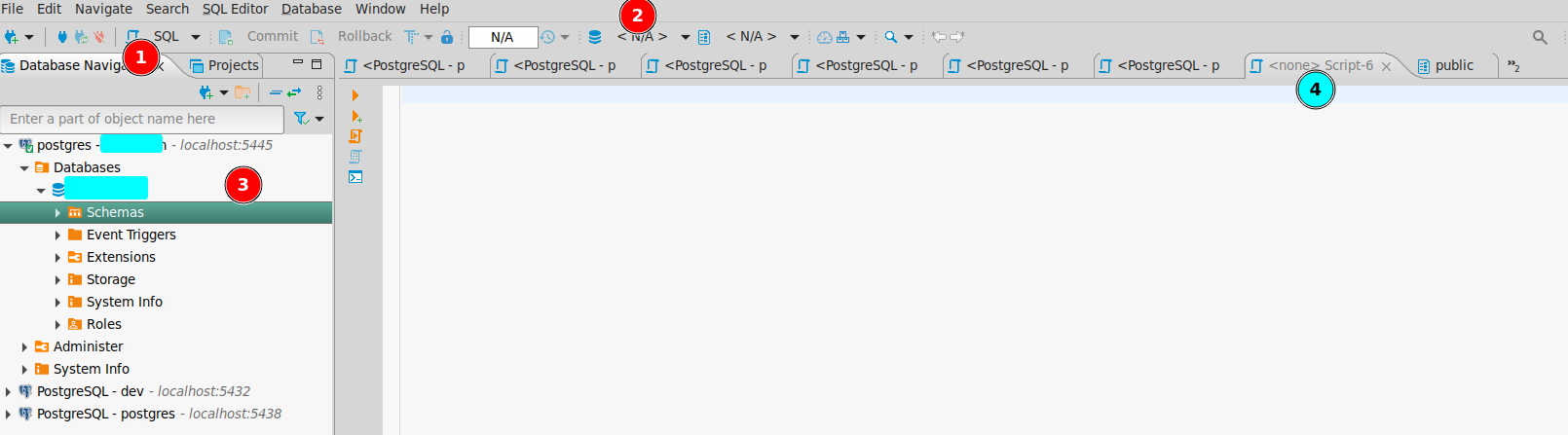 Create new SQL view which is connected by default to the active database · Issue #20125 ...