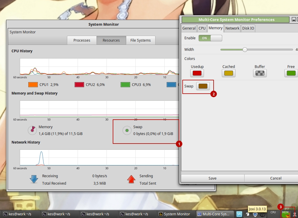 Wrong indicator for swap usage UUID:multicore-sys-monitor@ccadeptic23 · Issue #1600 · linuxmint ...