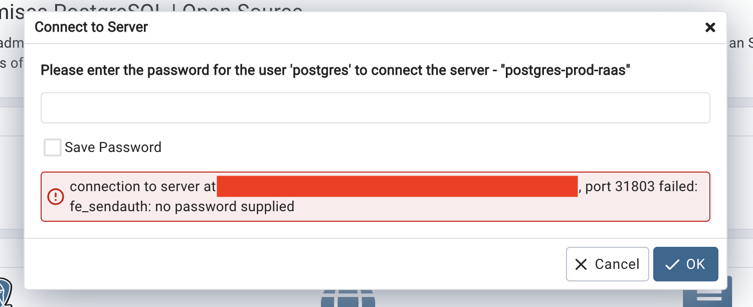 Password not stored for shared servers · Issue #5460 · pgadmin-org/pgadmin4 · GitHub