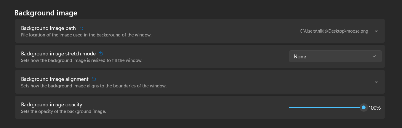 Background image customisation, Themes area not ok · Issue #1041 · felixse/FluentTerminal · GitHub