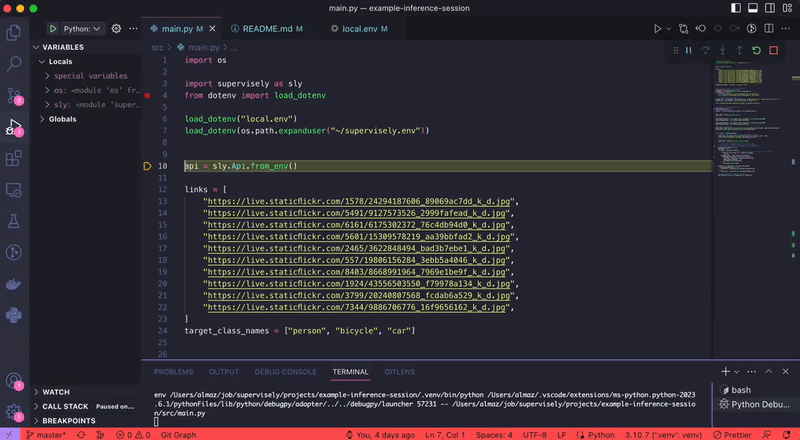GitHub - supervisely-ecosystem/example-inference-session