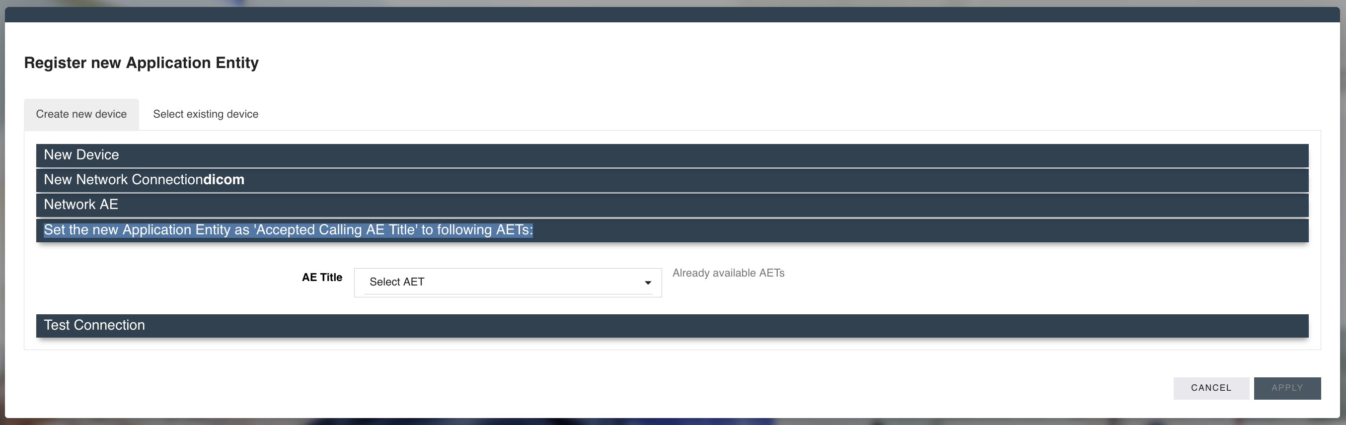 UI: Adding warning on Create AET widgets · Issue #3798 · dcm4che/dcm4chee-arc-light · GitHub