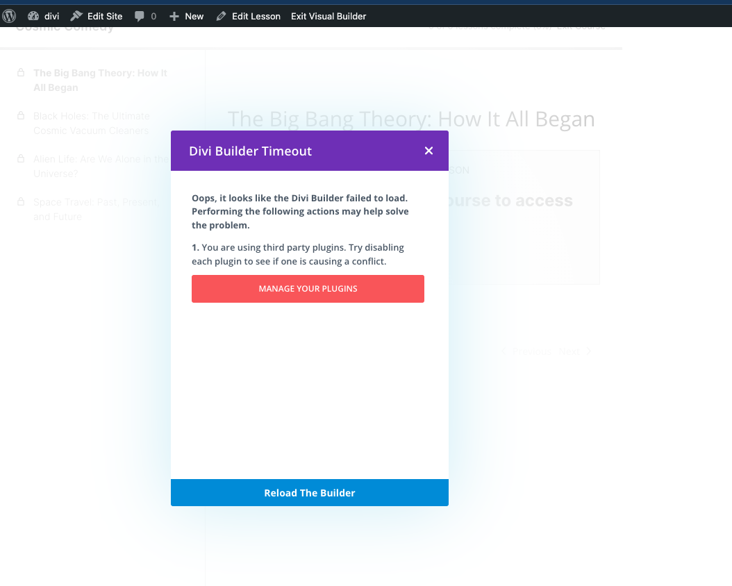 Divi Builder not working with Learning Mode when Divi Global Headers are used · Issue #6414 ...