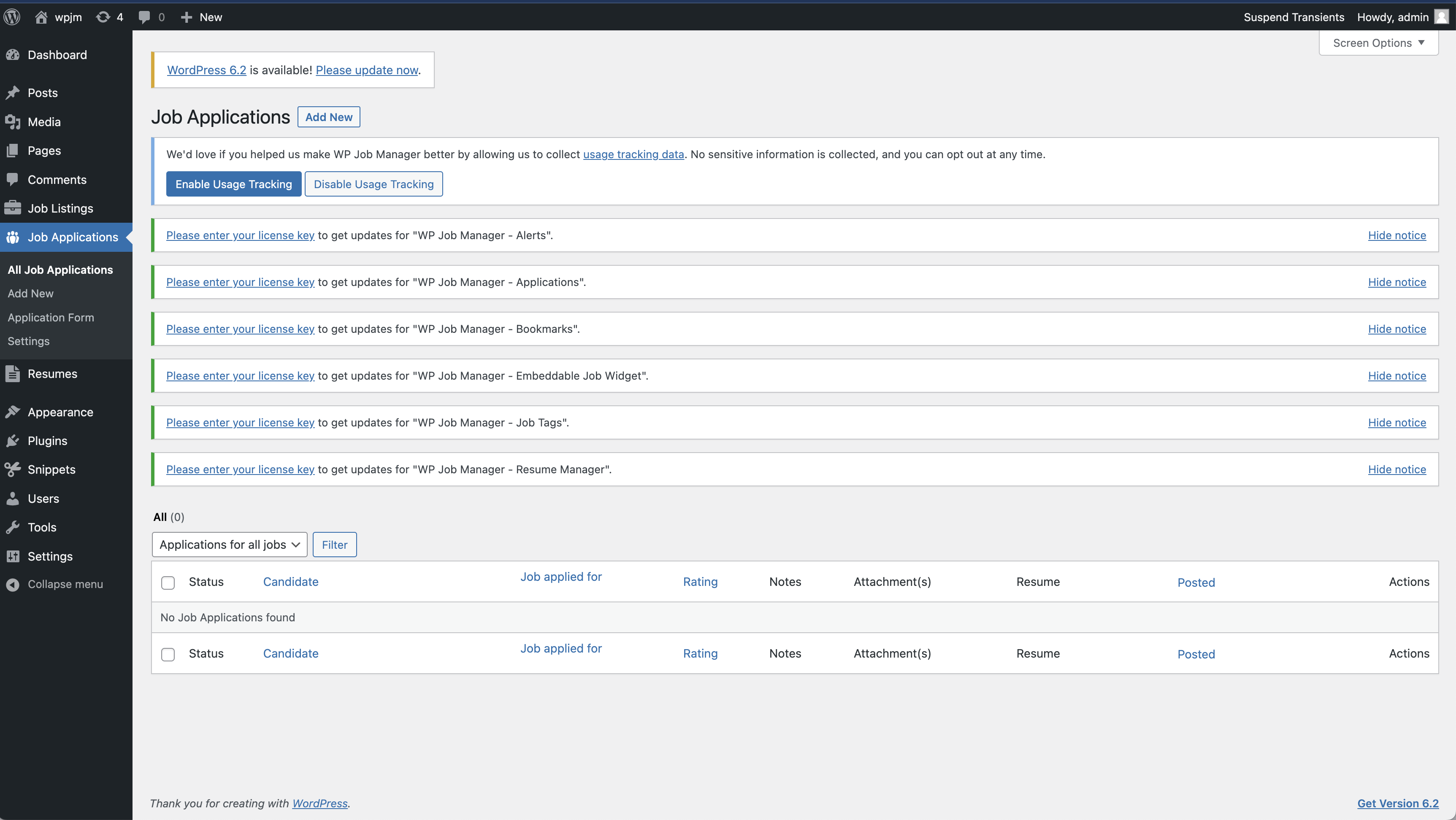 Revamp unlicensed notices design. · Issue #2378 · Automattic/WP-Job-Manager · GitHub