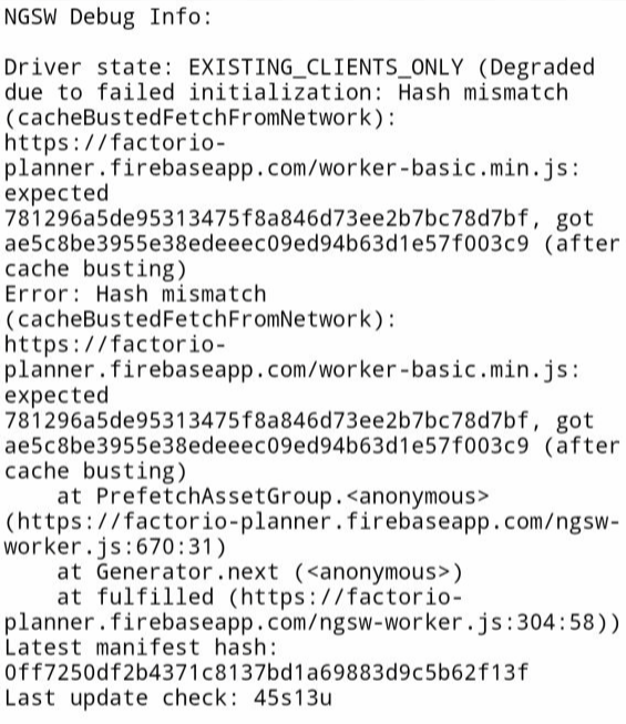 Bugservice Worker Does Not Work Offline On Chrome At Least · Issue 24794 · Angularangular