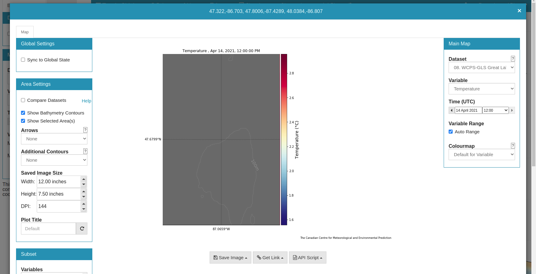 WCPS-GLS Great Lakes Coupled Atmosphere-Ocean-Ice Forecast does not ...