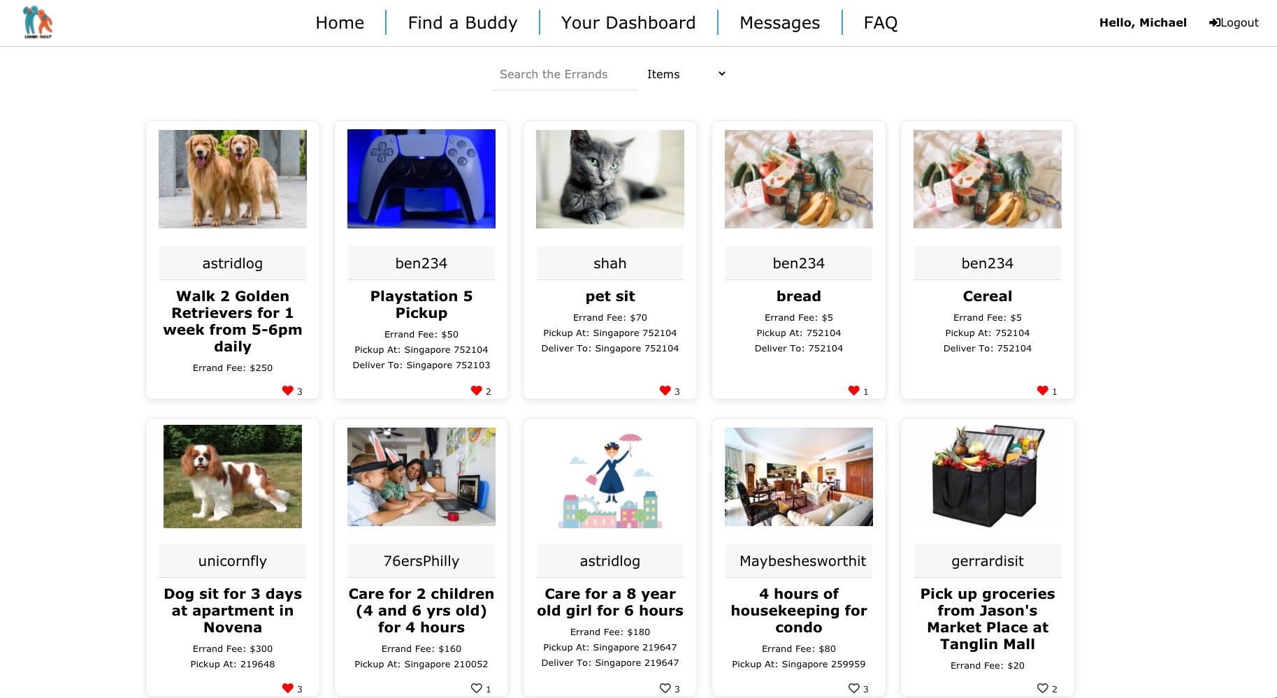 GitHub - MichaelKalamogan/Errand-Buddy-Frontend: An online marketplace for users to list ...