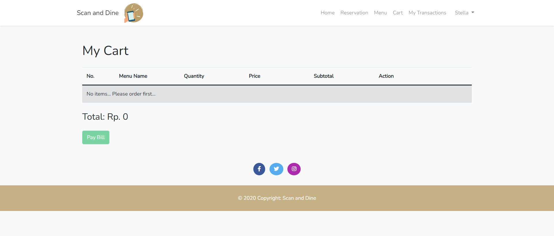 GitHub - stellashania/scan-and-dine: Scan and Dine with Laravel