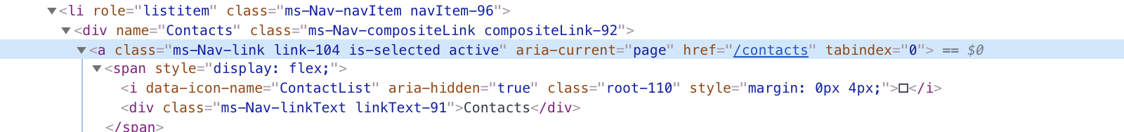 Overriding is-selected for NavLinks · Issue #13854 · microsoft/fluentui · GitHub