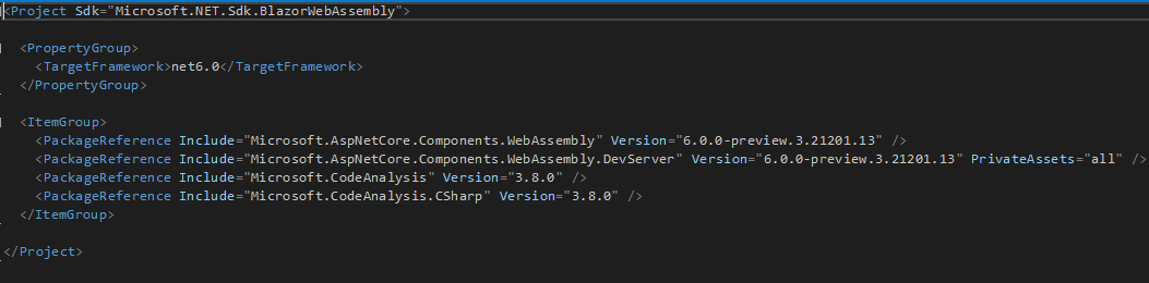 New Blazor client project from template in .Net 6.0 Preview 3 won't compile · Issue #31810 ...