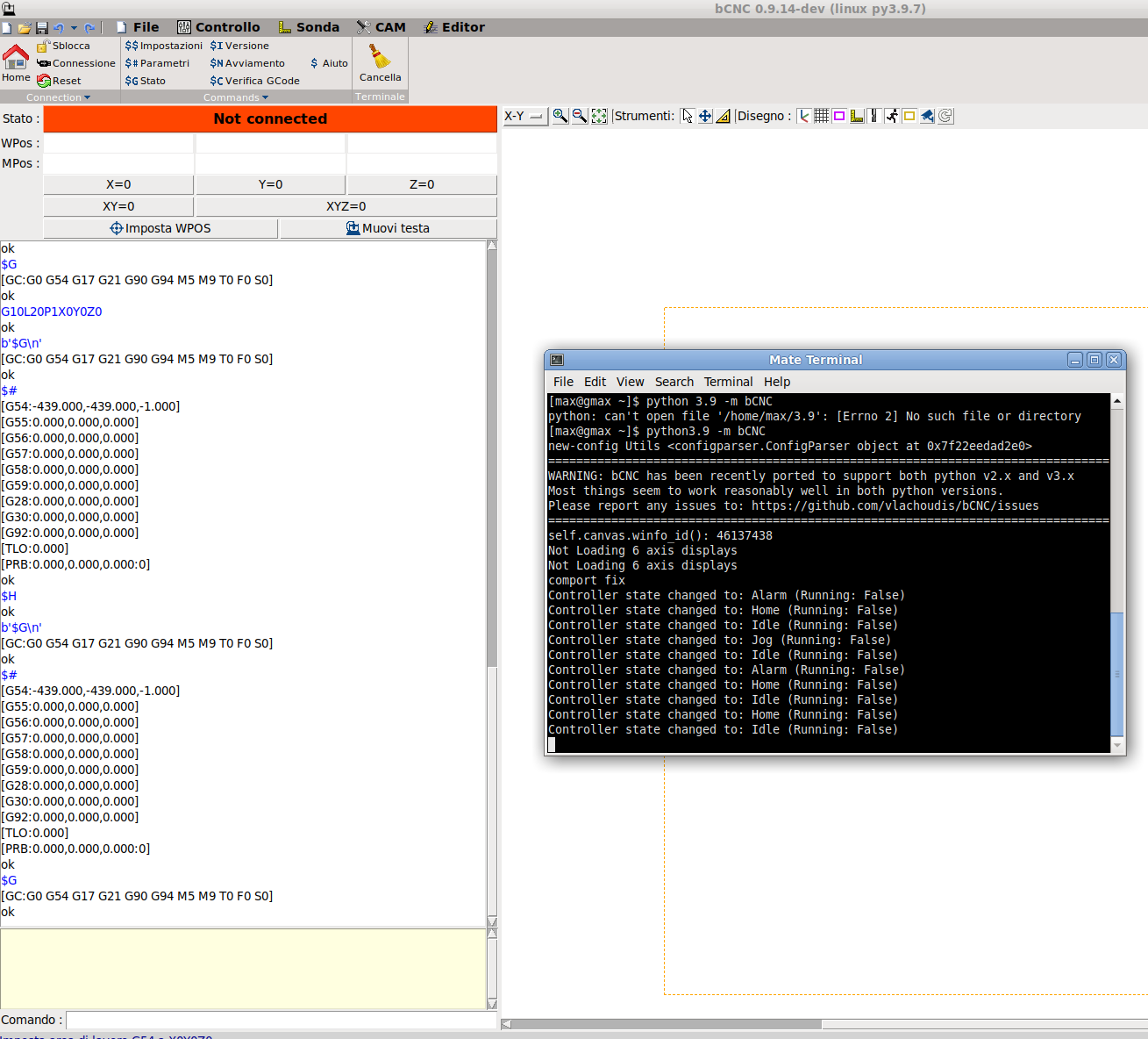 bCNC display not connected but really connected · Issue #1644 · vlachoudis/bCNC · GitHub