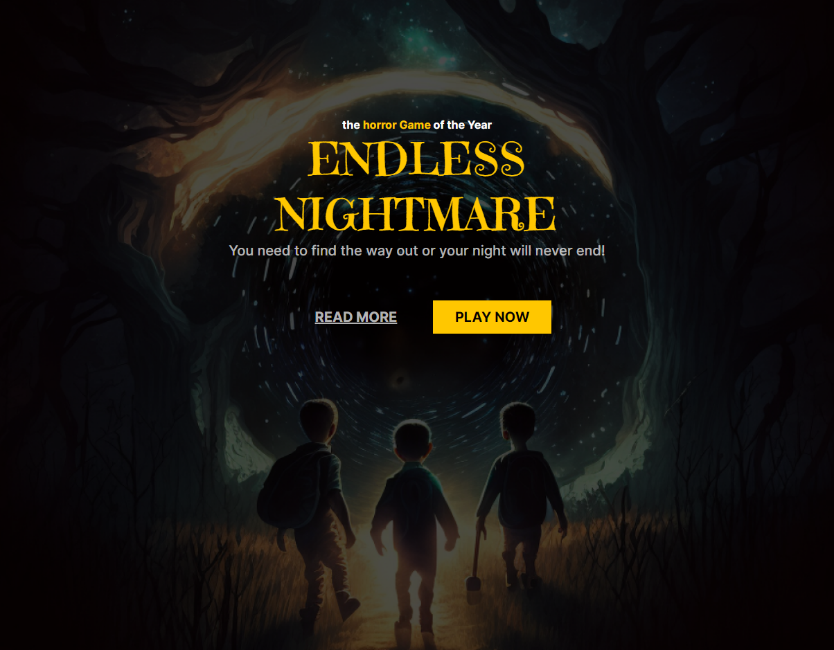 GitHub - Luuan11/horror-game-landing-page: 👻 Simple Landing Page made ...