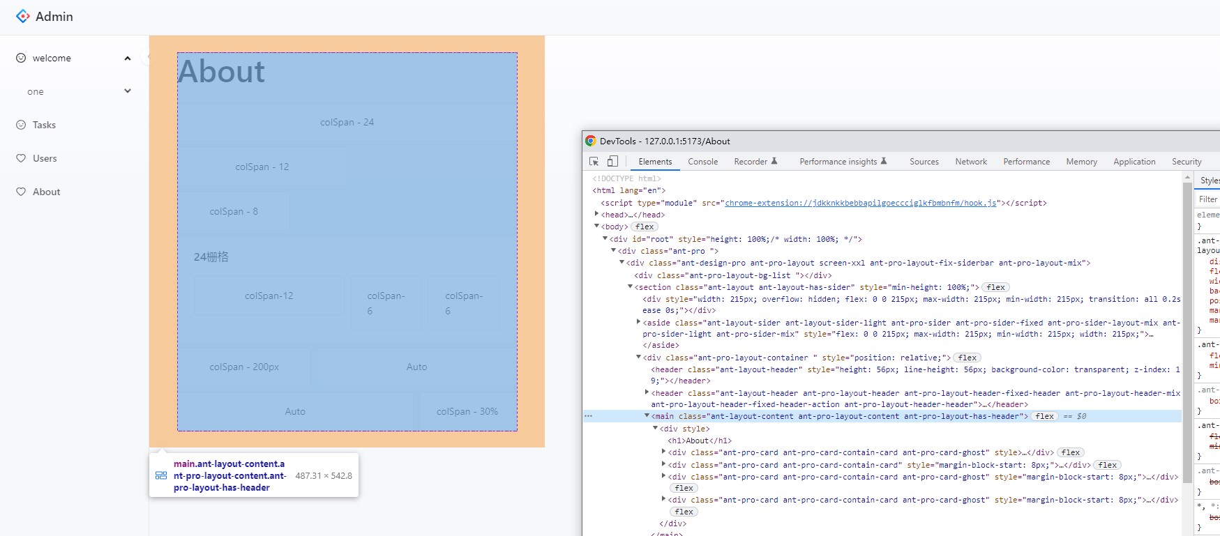 🧐[问题] 几乎都是复制的demo的代码，但是我Pro-Layout中的Content的宽度没有100%，求问是哪里的问题？ · Issue ...