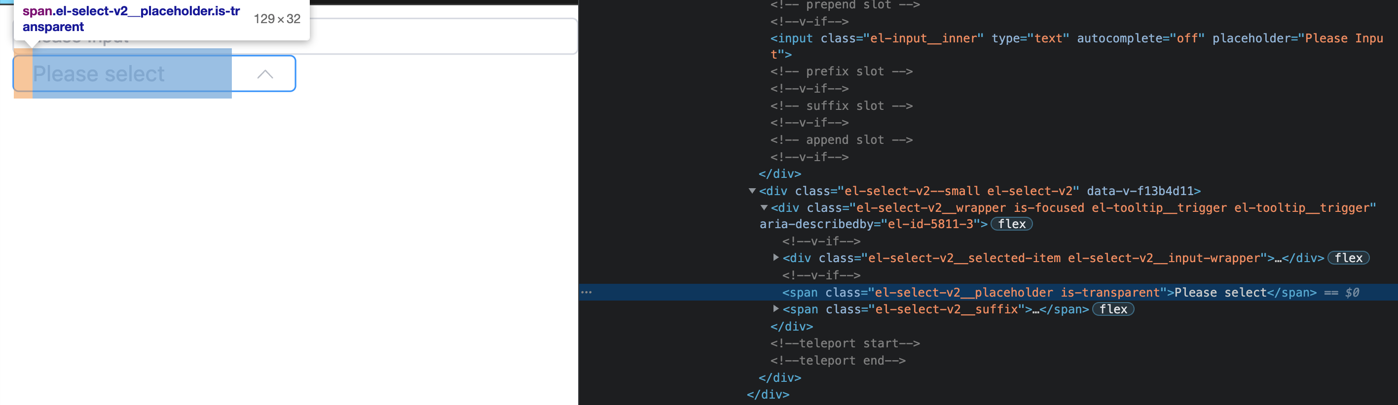 [Bug Report] Select V2 placeholder's size is wrong · Issue #5928 · element-plus/element-plus ...