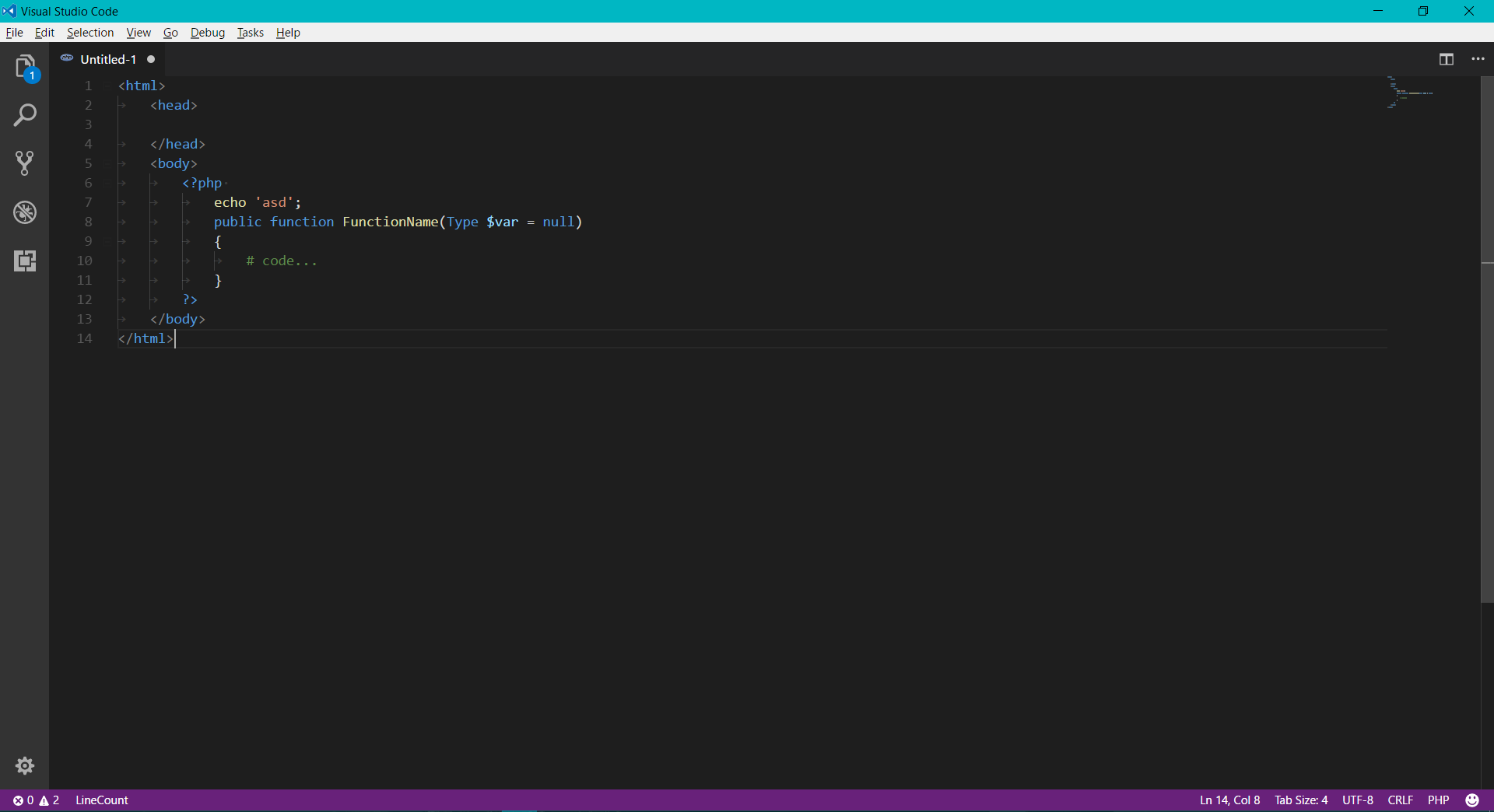 Php Is Not Working Inside Html Tags · Issue 32832 · Microsoftvscode · Github 