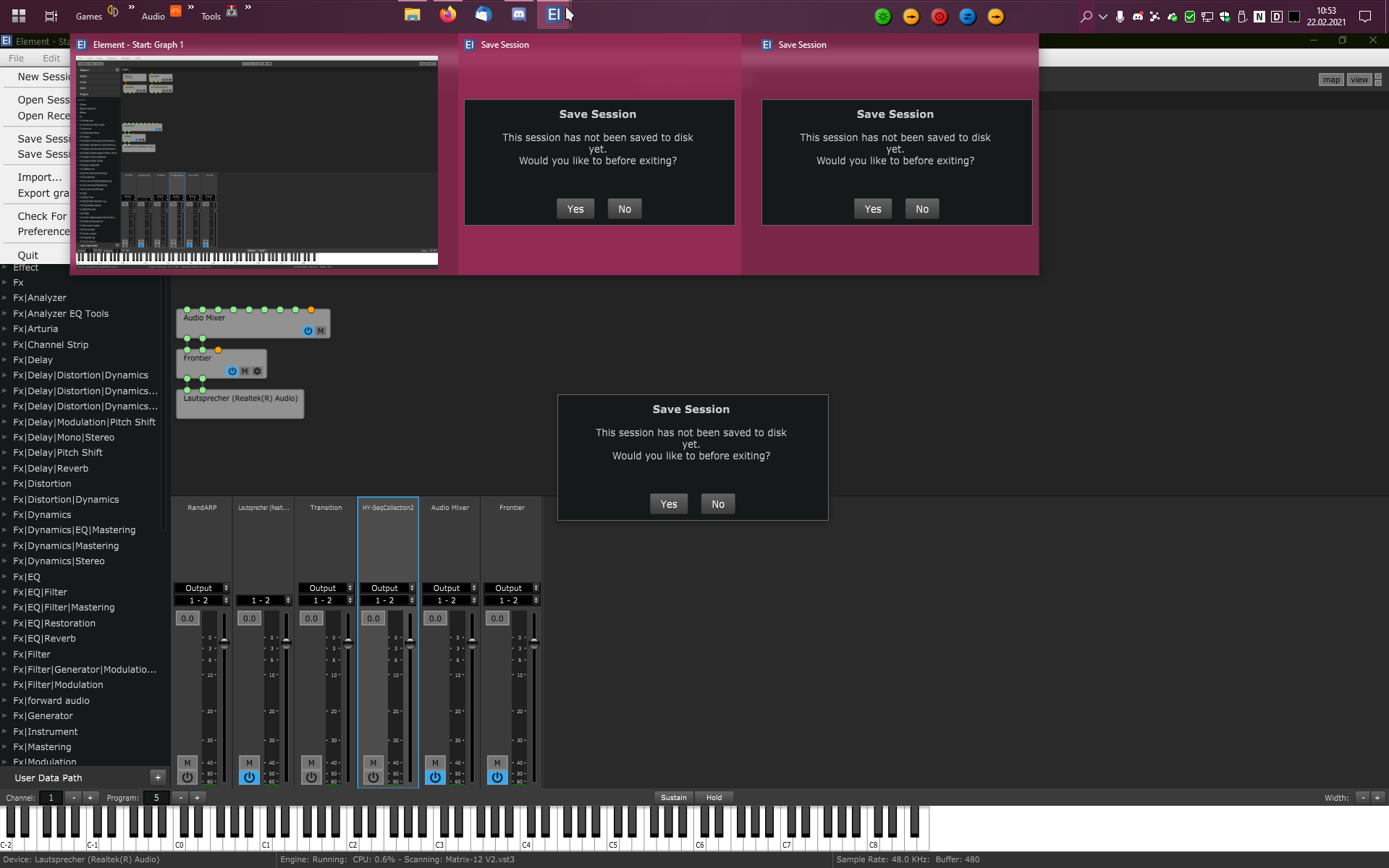 Can't exit Element · Issue #316 · kushview/element · GitHub