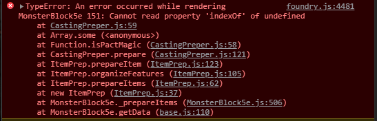 NPC Sheet not opening from Actors Menu · Issue #115 · zeel01/MonsterBlocks · GitHub