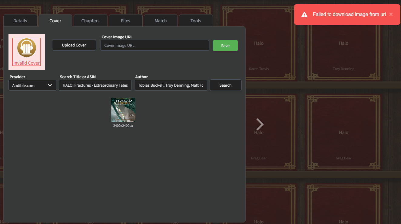 [Bug]: Covers failing to download. Uploading, or pasting a URL also fails with error. · Issue ...