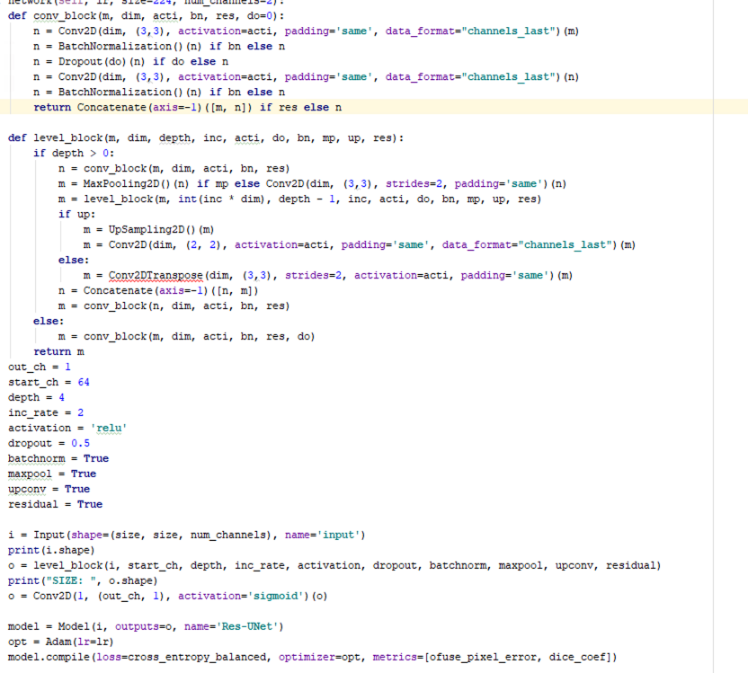 Input is 4-dimensions (batch, height, width, num_channels) is being mapped to (height, width, 1 ...