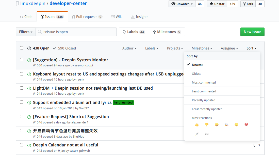 Feat Request 尝试使用 Featurehub 收集收集用户对特性的需求 · Issue 1045 · Linuxdeepindeveloper Center · Github 