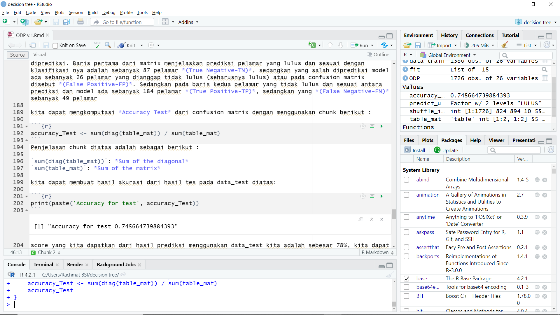 Hasil Accuracy Knit-HTML dan RMD berbeda · teamalgoritma community · Discussion #367 · GitHub