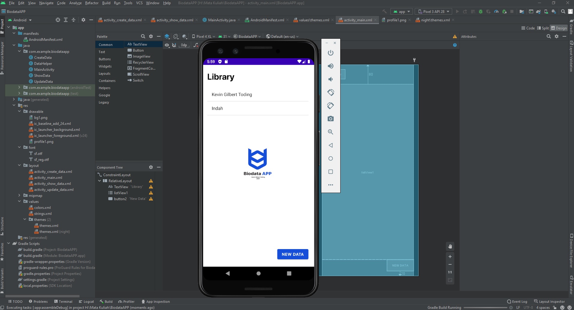 GitHub - KEVINGILBERTTODING/BiodataAPP: Aplikasi entry data menggunakan ...